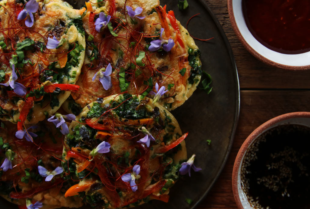 Korean Ramp Pancakes • The Farmhouse Project