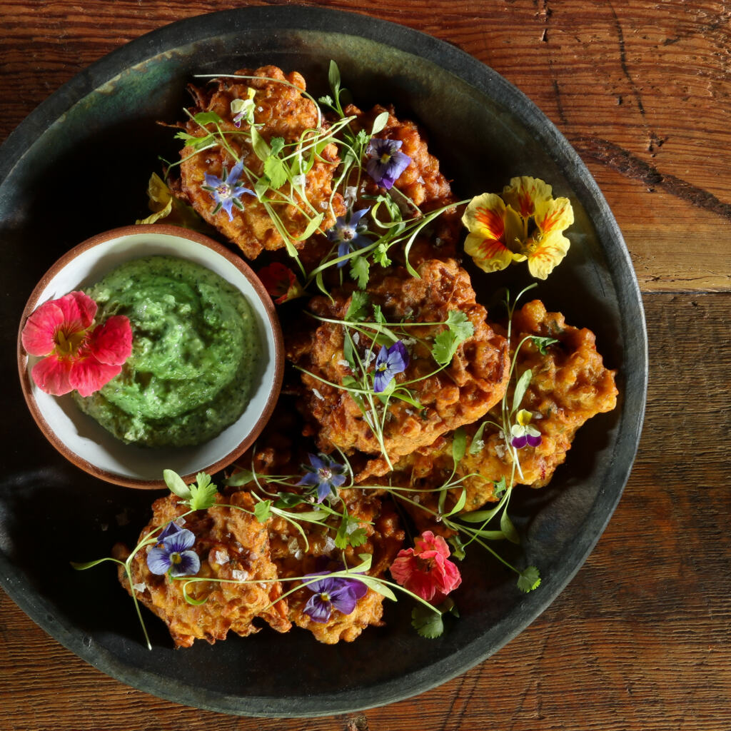 Sweet Corn Pakoras • The Farmhouse Project
